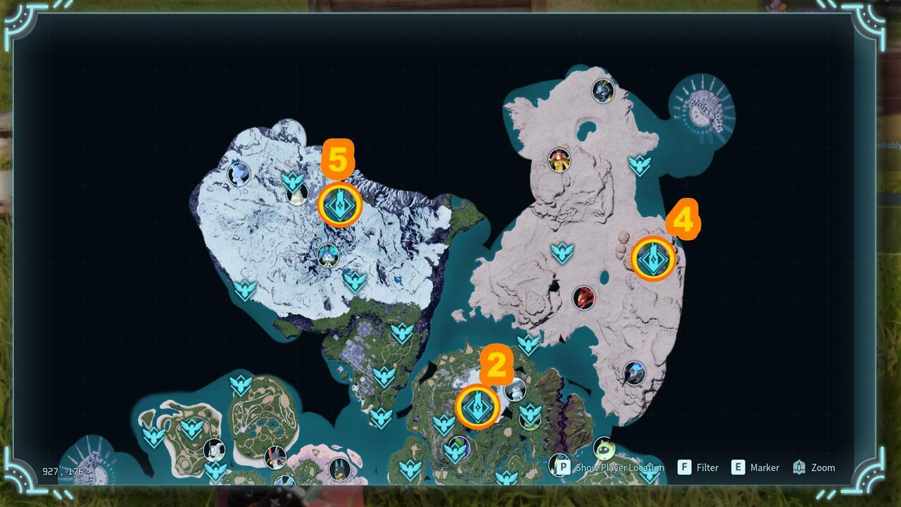 Palworld Map: All regions, locations, and points of interest